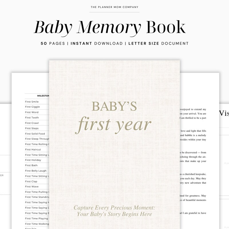 Baby First Year Book - Etsy Australia