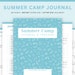 Kids Summer Camp Journal Printable, Summer Camp Journal Printable ...