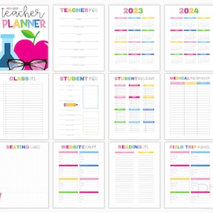 Teacher Planner 2023-2024, Lesson Planner Printable, Academic Planner ...
