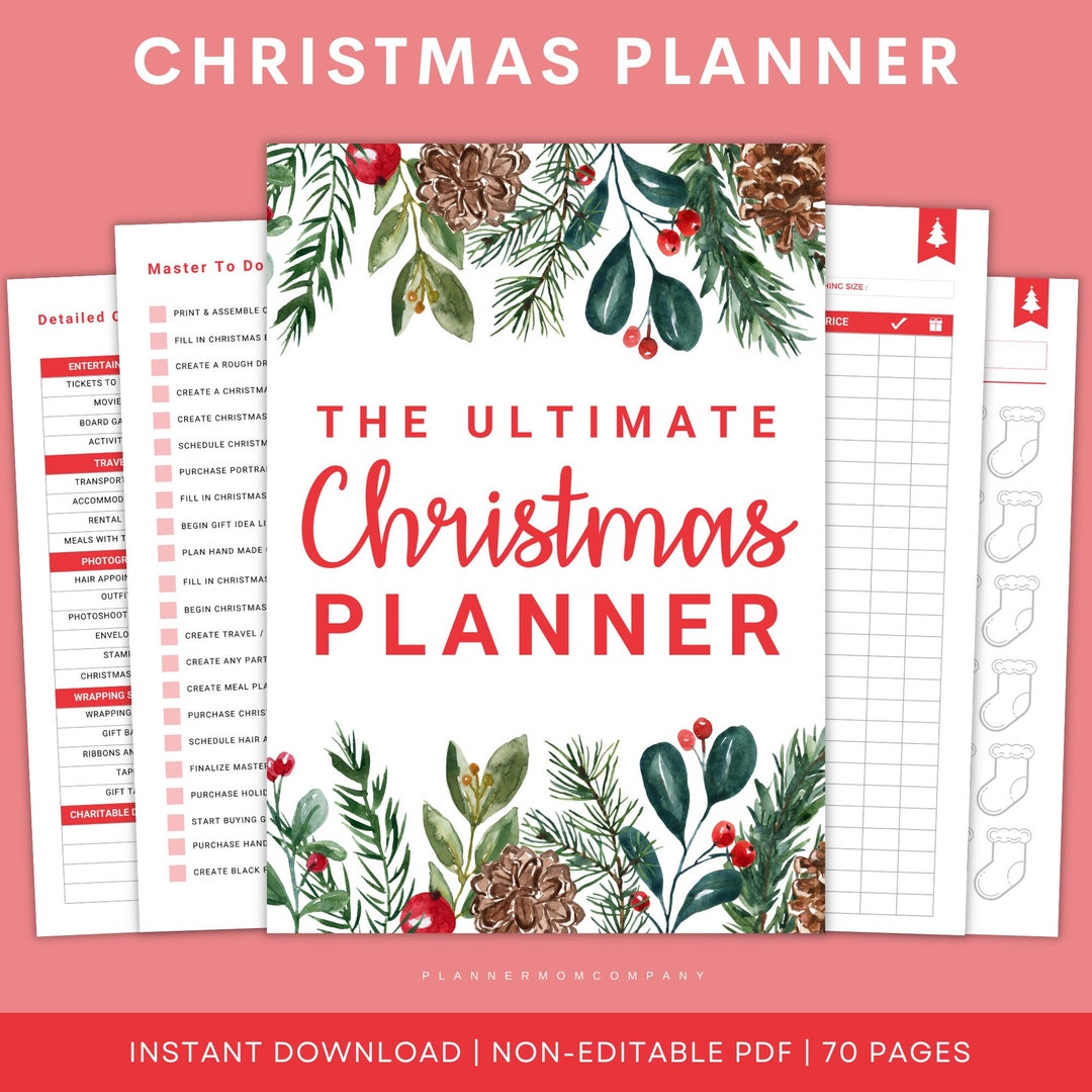 Ultimate Christmas Planner Printable, Christmas Gift Tracker, Christmas ...