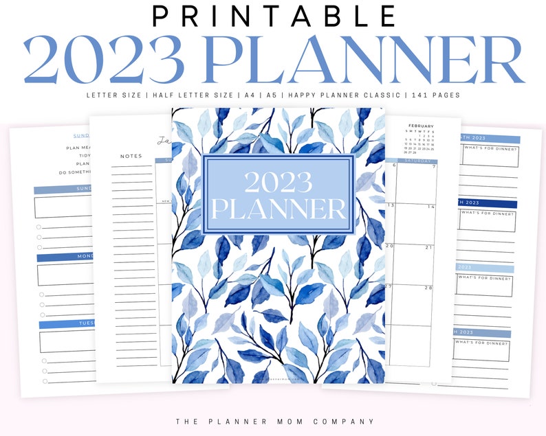 Floral 2023 Planner Printable 2023 Weekly Planner Monthly - Etsy Australia