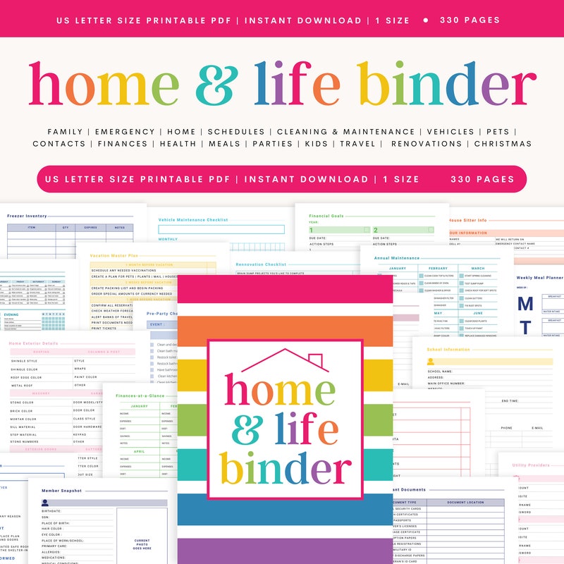 Life Binder - Etsy