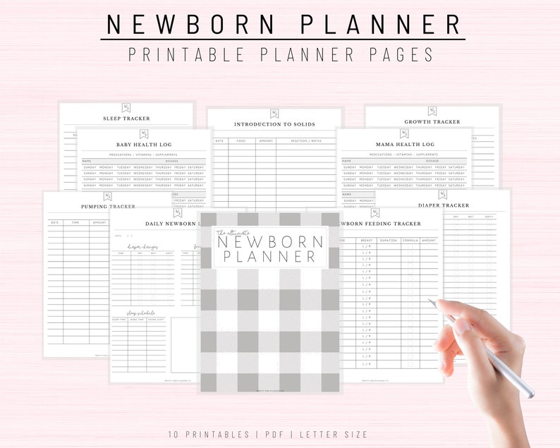 Newborn Planning Kit Baby Planner New Mom Planner Baby | Etsy