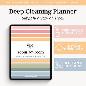 Deep Clean Room by Room Checklist Deep Clean Check List Deep Cleaning ...