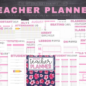 Teacher Planner 2022-2023 Lesson Planner Printable Academic | Etsy