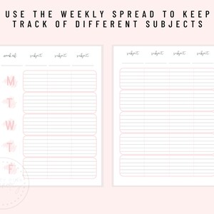 Student Planner Printable Academic Planner Printable College | Etsy