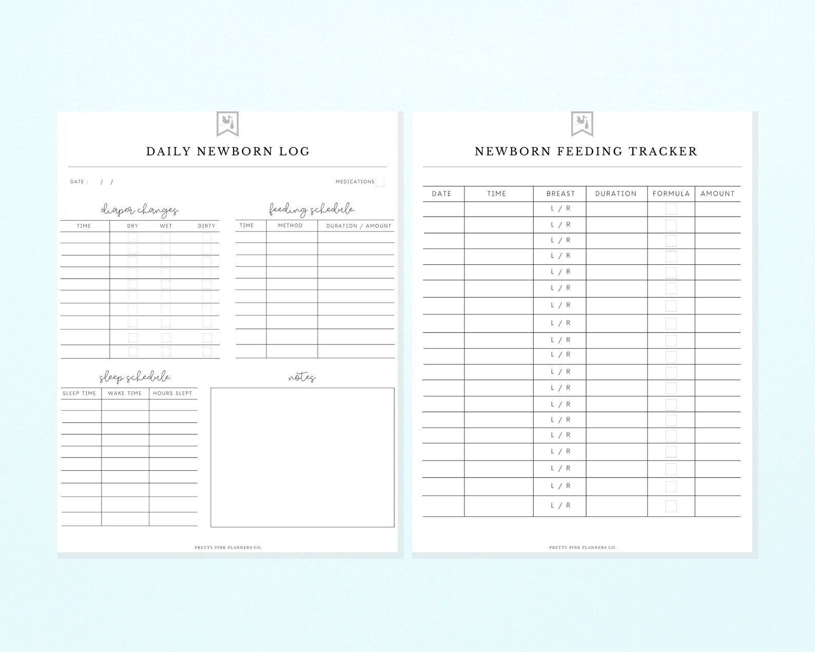 Newborn Planning Kit Baby Planner New Mom Planner Baby - Etsy