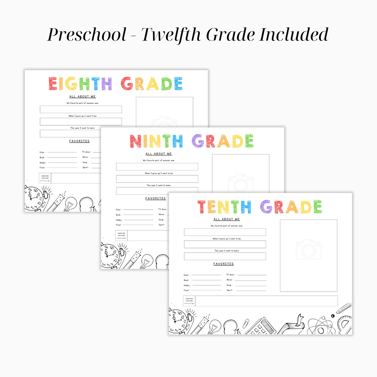 Kids Keepsake Journal, Printable Birthday Interview Questions for ...