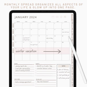 Glow up Planner, Glow-up Planner, Lucky Girl Planner, 2024 Dated ...