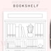 Book Tracker Printable, Bookshelf Reading Log, Books I've Read, Yearly ...