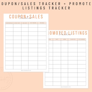 Etsy Business Planner, Etsy Planner Pages, Etsy Printable, Etsy Shop ...