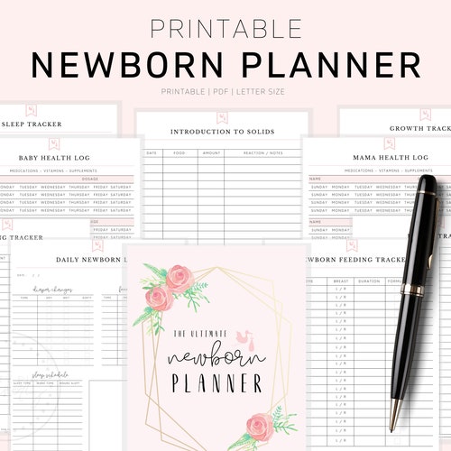 Newborn Planning Kit Baby Planner New Mom Planner Baby | Etsy