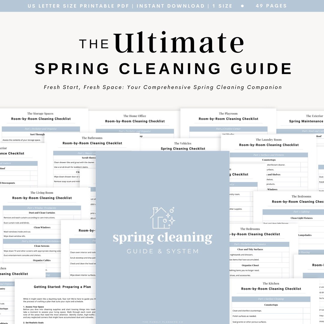 Spring Cleaning Tips, Spring Cleaning Check List, Spring Deep Cleaning ...