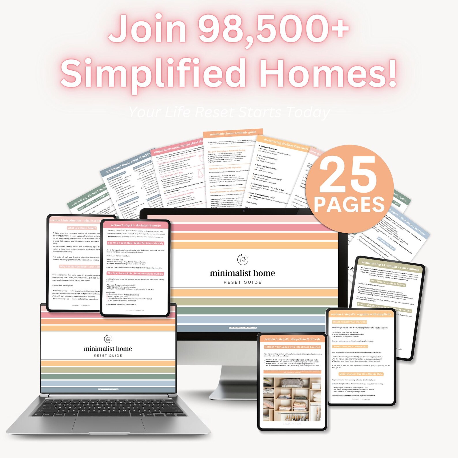 Declutter Worksheet Declutter Planner Insert Declutter Workbook ...