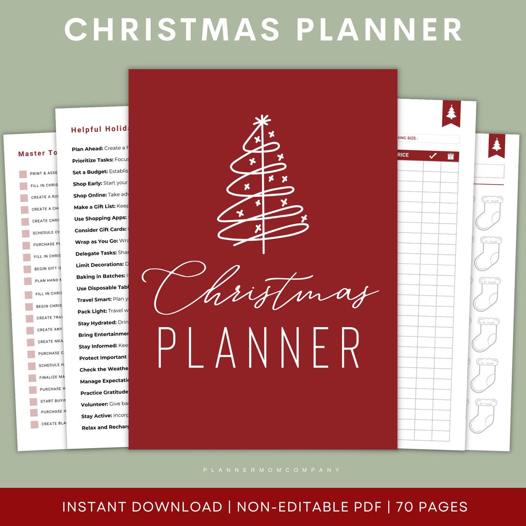 Ultimate Christmas Planner Printable, Christmas Gift Tracker, Christmas ...