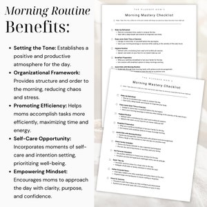 Daily Checklist Mom, Daily Checklist for Mom, Stay at Home Mom ...