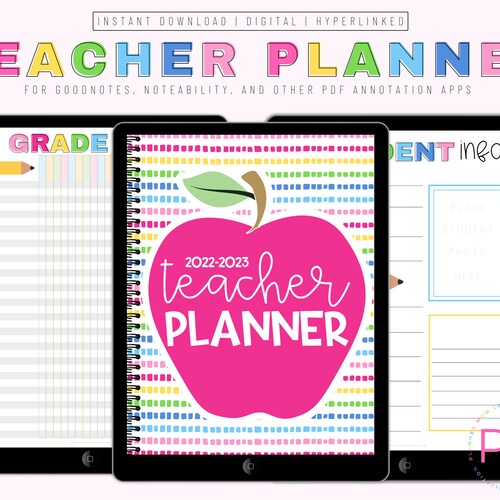 Teacher Digital Planner Teacher Planner 2022-2023 - Etsy