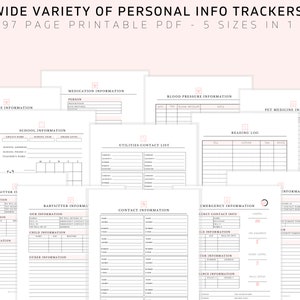 Household Binder, Daily Planner, Printable Planner Pages, Mom Planner ...