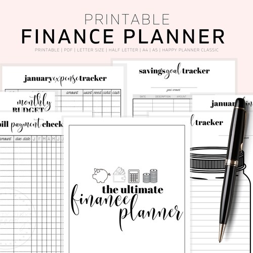 Finance Planner Printable Financial Journal Budget Planner | Etsy