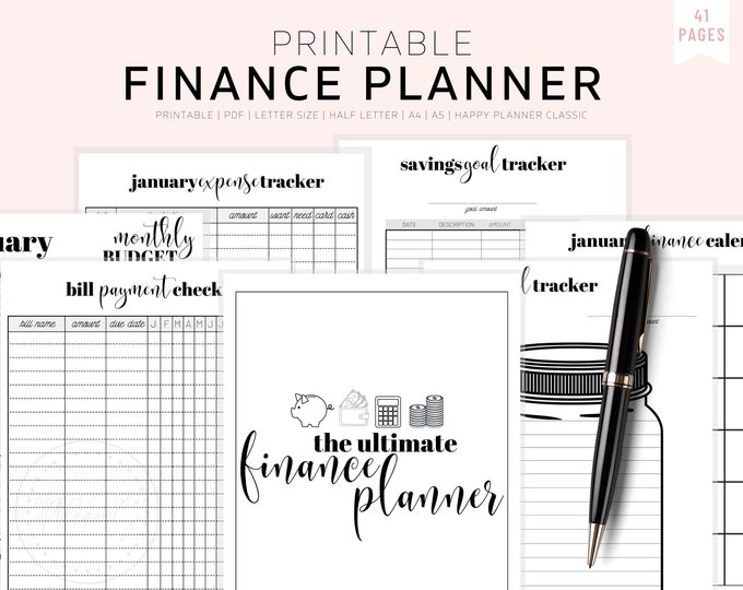 Budget Planner Kit, Financial Planner Kit, Budget Organizer, Home ...