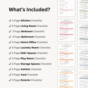 Deep Clean Room by Room Checklist Deep Clean Check List Deep Cleaning ...