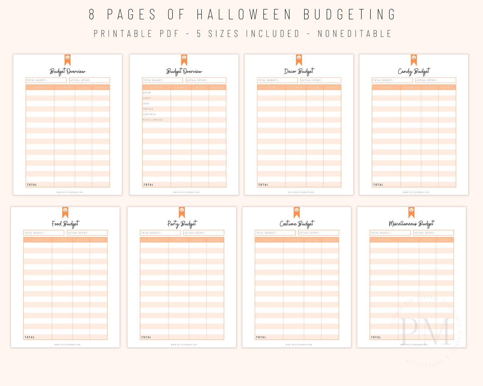 Printable Halloween Planner Holiday Planner Halloween - Etsy