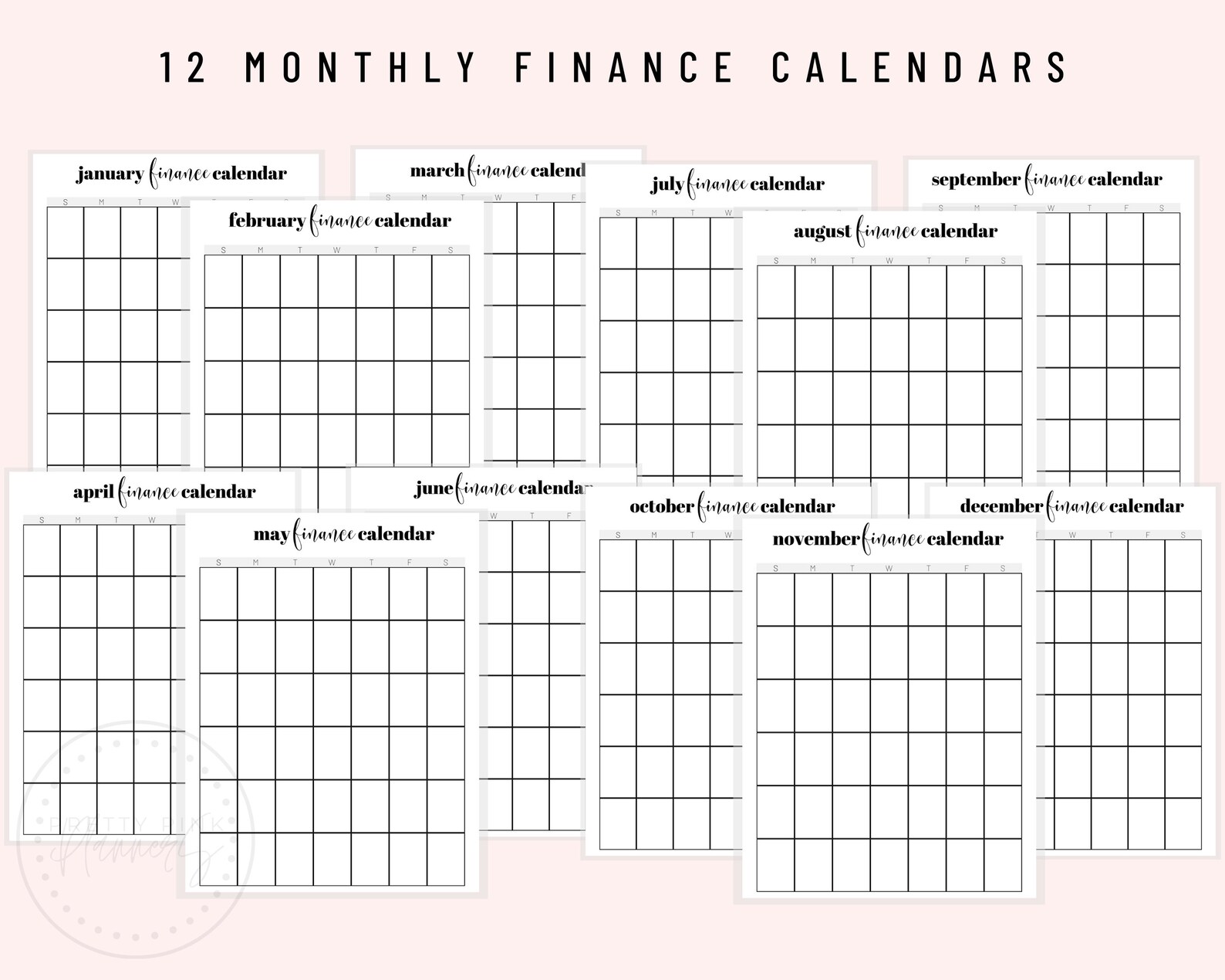Finance Planner Printable Financial Journal Budget Planner - Etsy