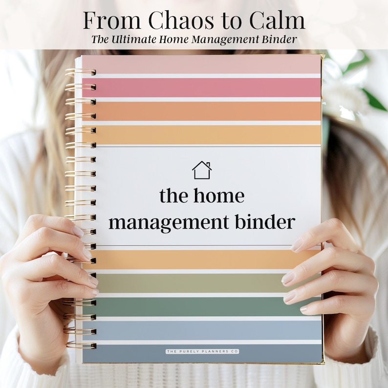 Home Management Binder Printable Life Planner Home Planner Digital ...