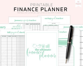 Finance Planner Printable Financial Journal Budget Planner | Etsy