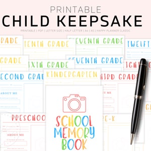 Kids Keepsake Journal, Printable Birthday Interview Questions for ...