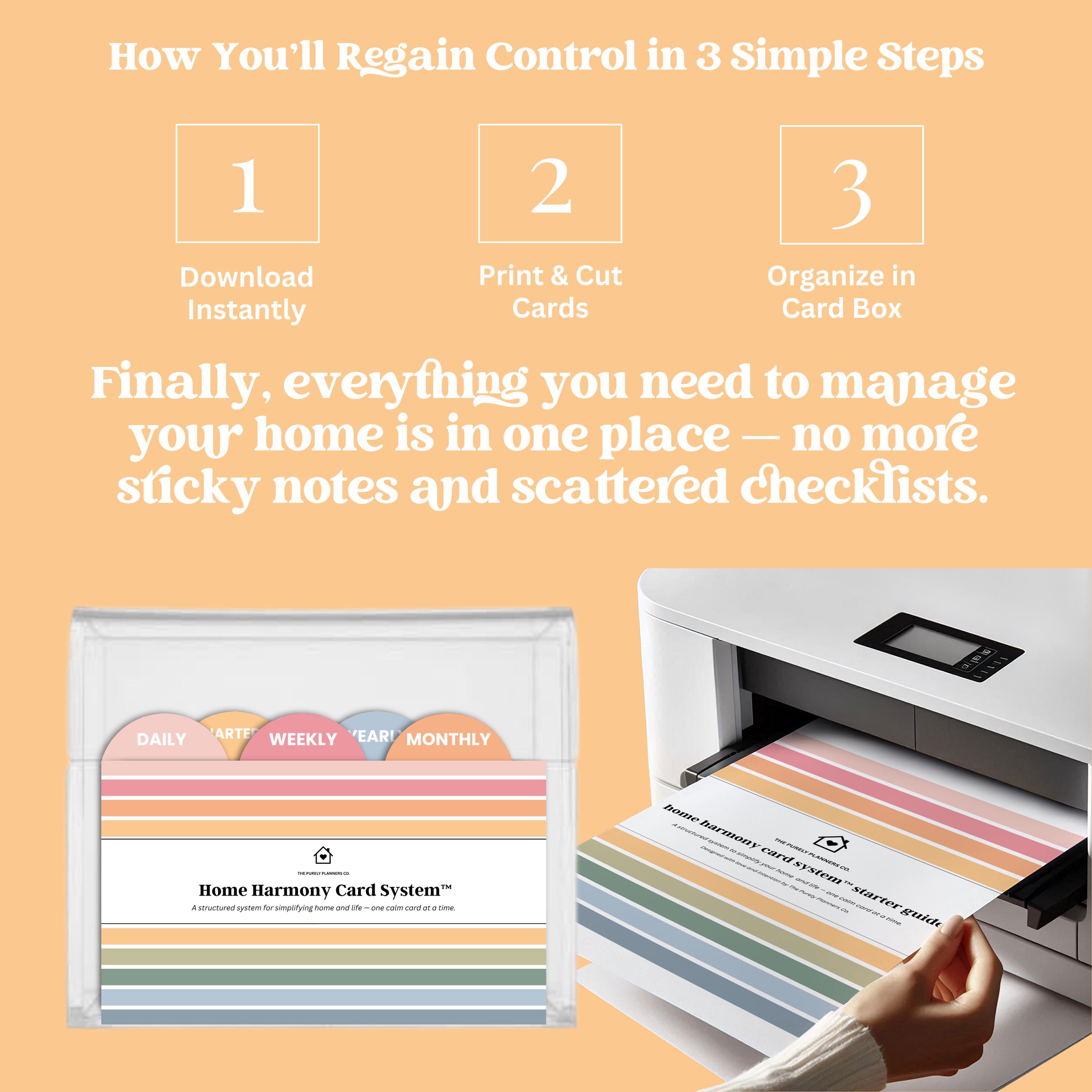 ADHD Home Routine Cards Visual Task System for Neurodivergent Adults ...