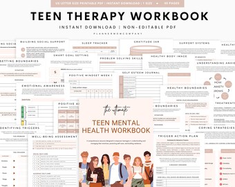 32 Self-esteem Worksheets Bundle, Therapy Workbook Journal, Therapist ...