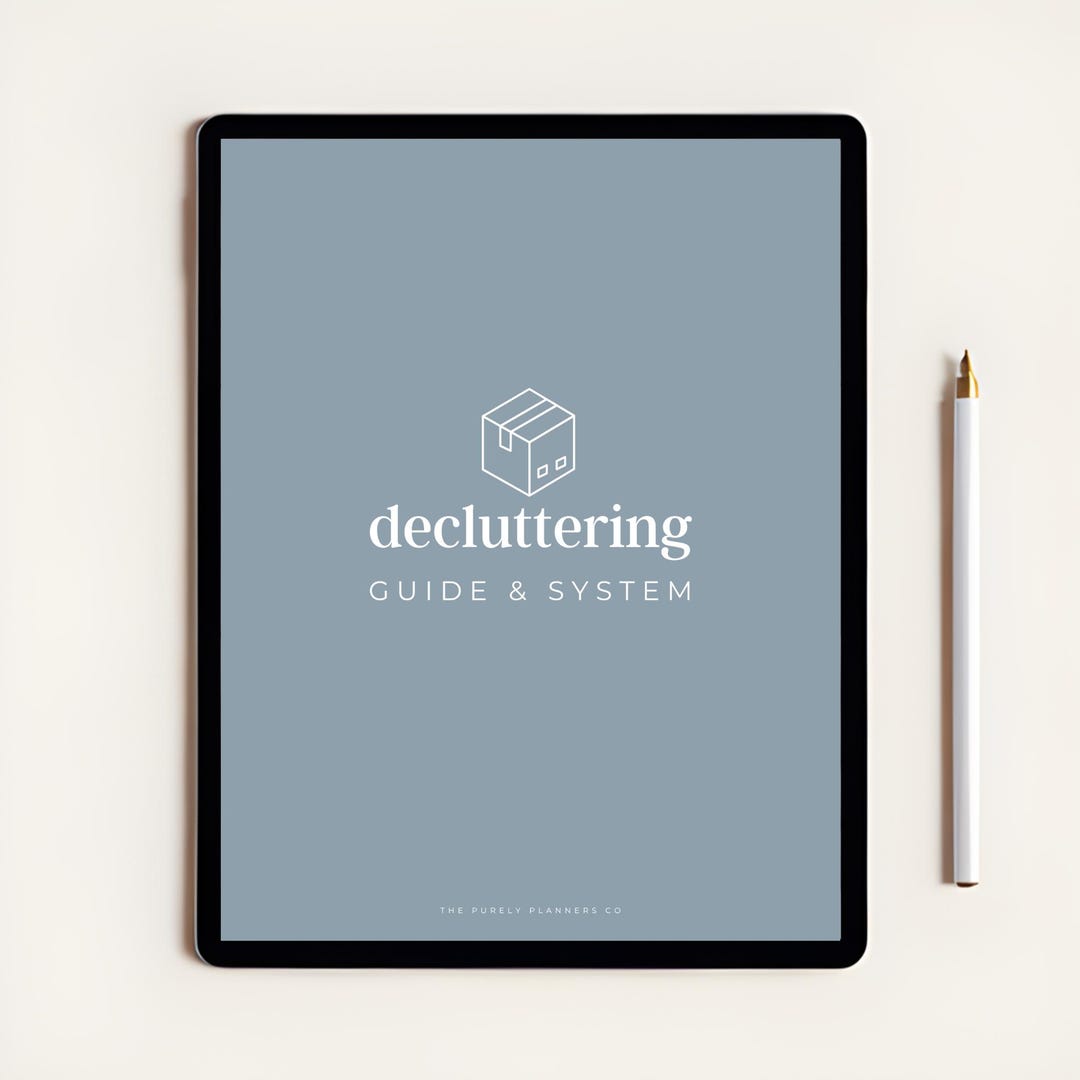 Declutter Worksheet Declutter Planner Insert Declutter Workbook Decluttering Tracker ...