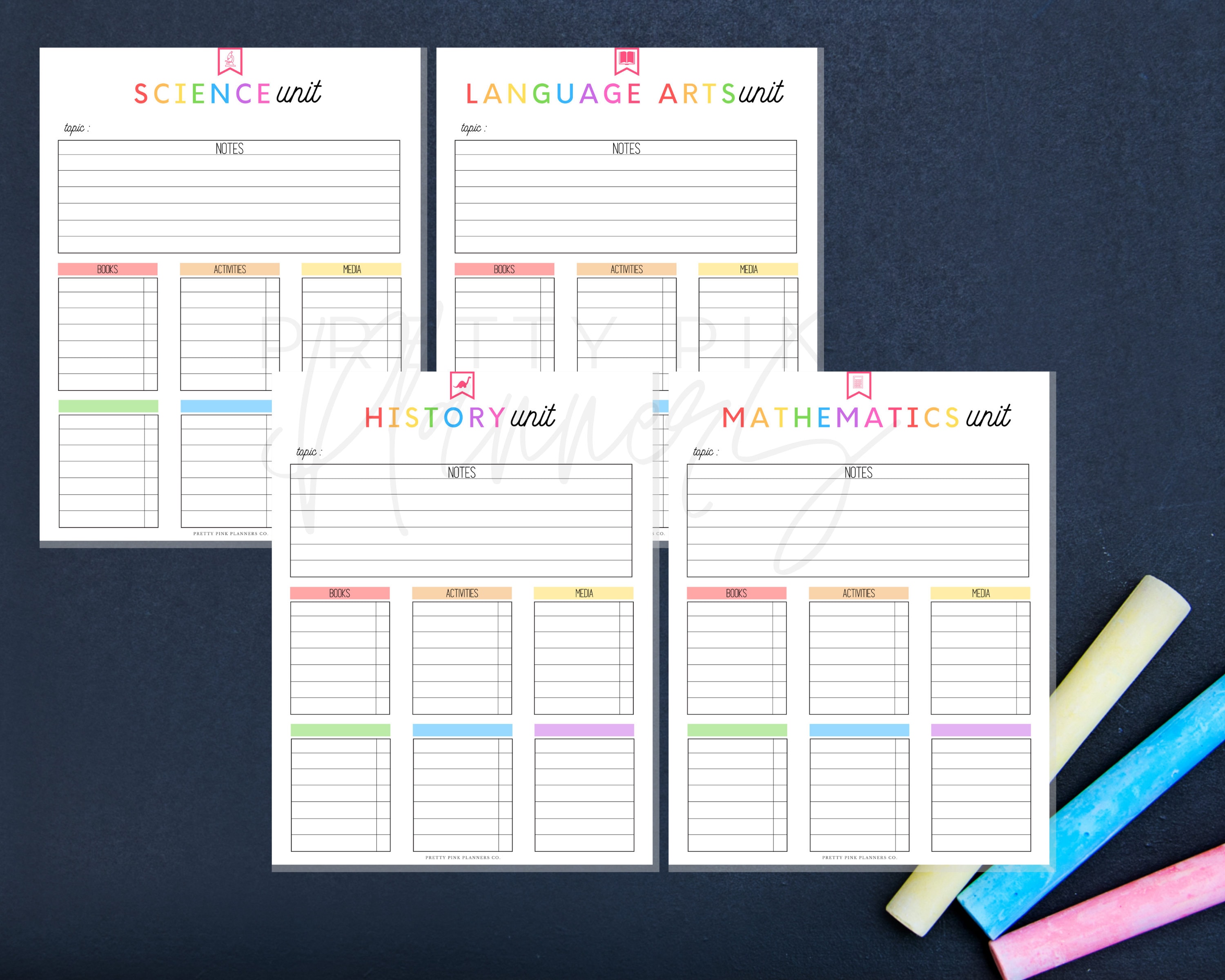 Homeschool Planner Homeschool Printable Homeschool Schedule | Etsy