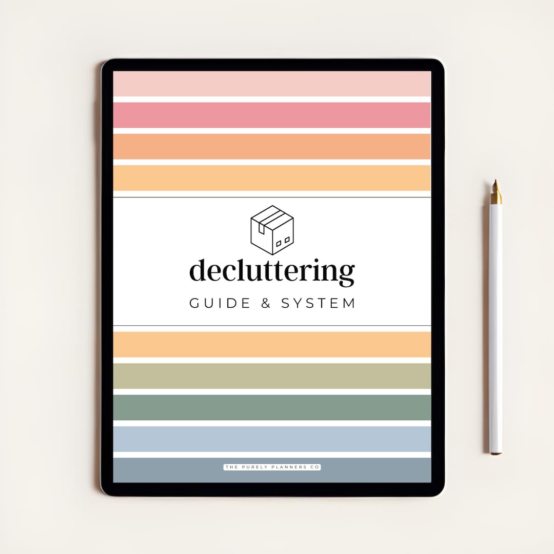 Declutter Worksheet Declutter Planner Insert Declutter Workbook ...
