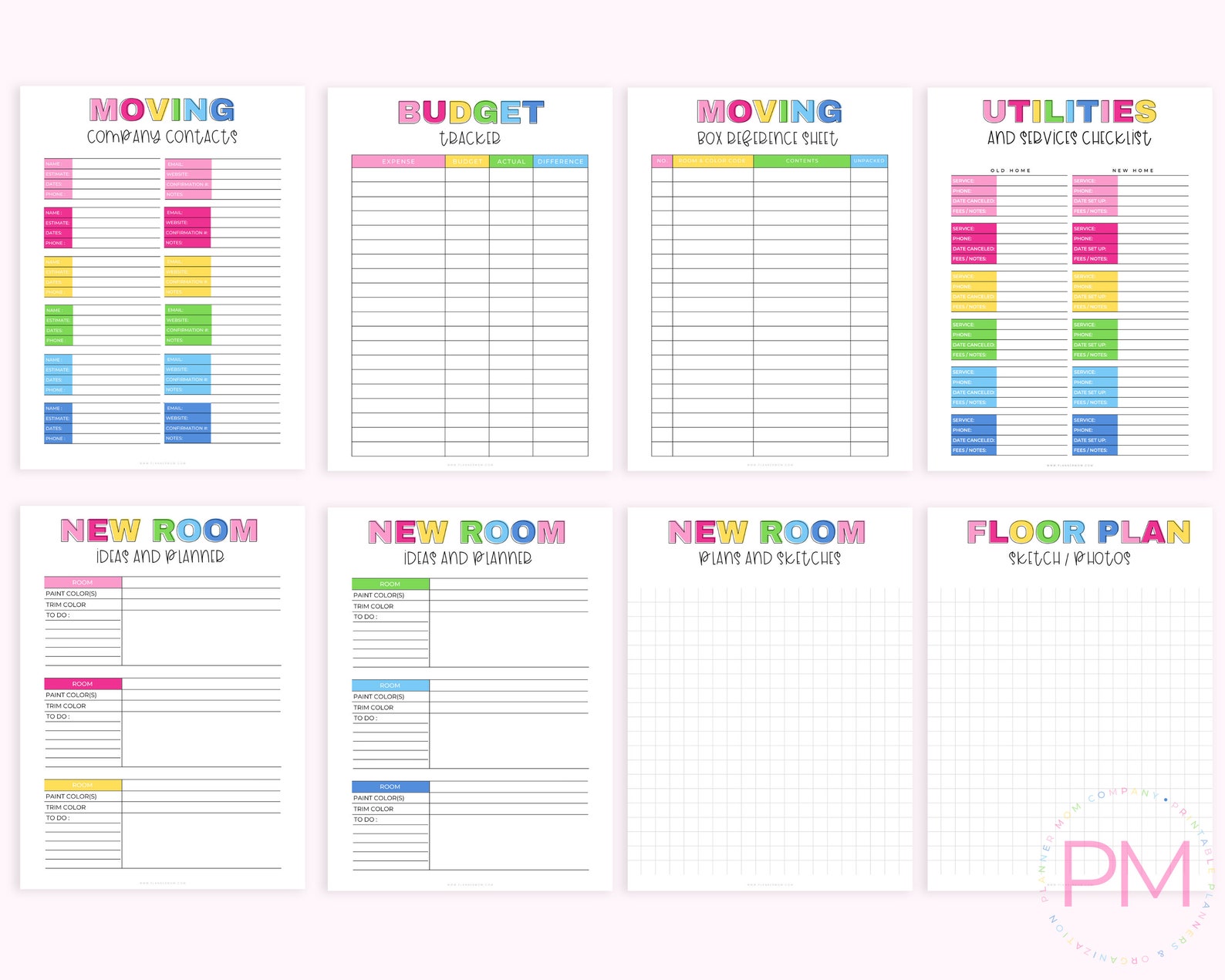 Printable Moving Planner Moving Checklist Moving Binder - Etsy