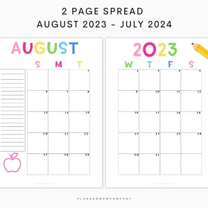 Teacher Planner 2023-2024, Lesson Planner Printable, Academic Planner ...