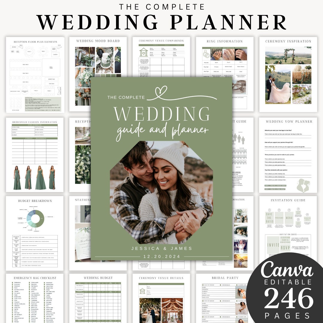 Wedding Binder Template, Wedding Planner Printable, Wedding Checklist ...