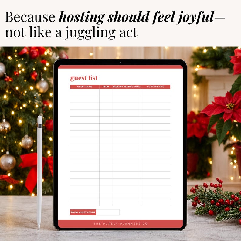 Printable Christmas Party Planner Binder for Christmas Party Planning ...