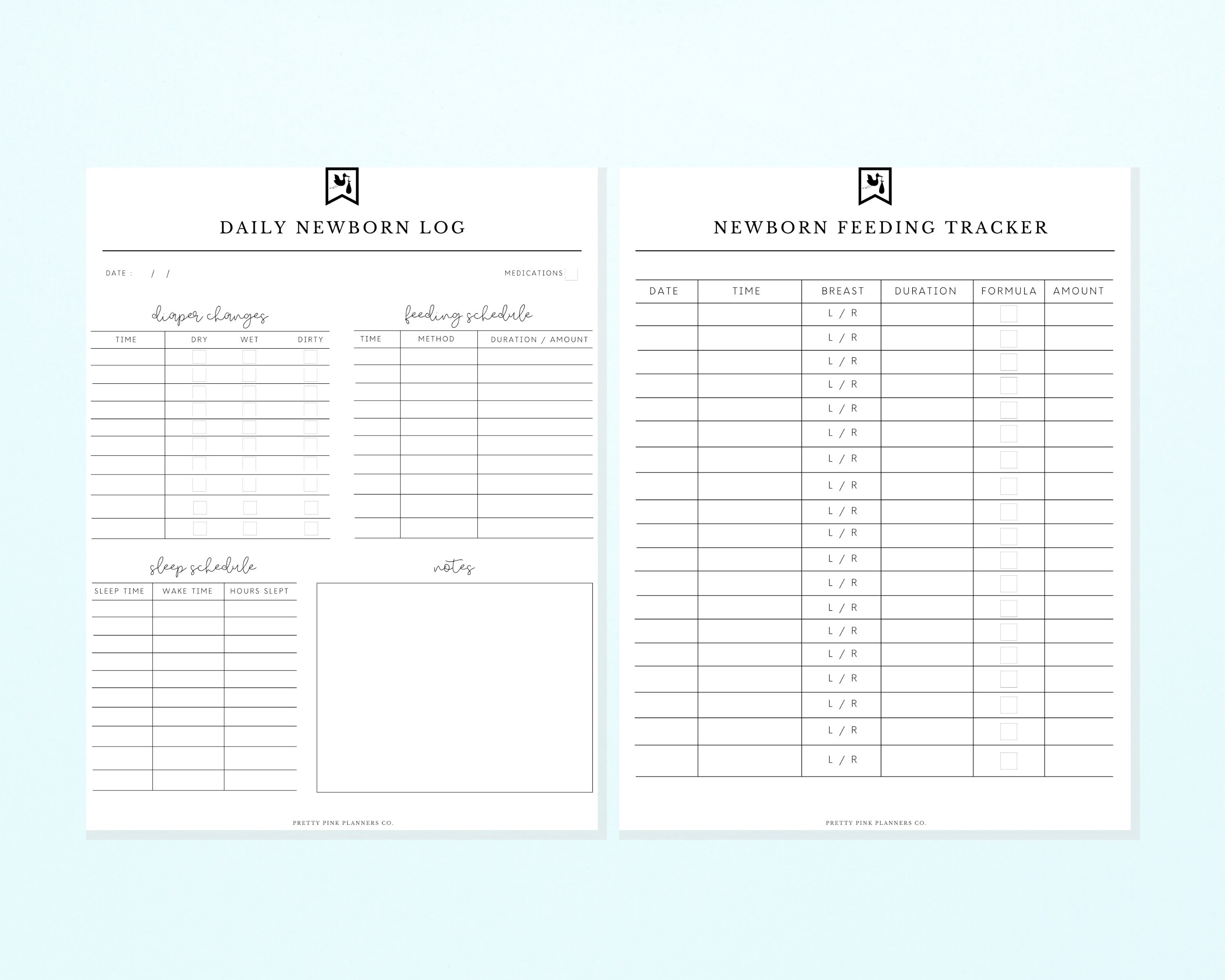 Newborn Planning Kit Baby Planner New Mom Planner Baby - Etsy