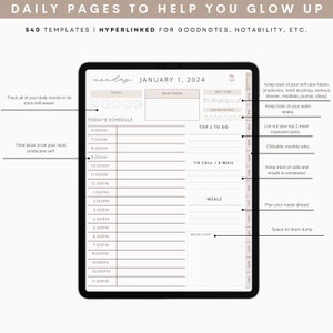 Glow up Planner, Glow-up Planner, Lucky Girl Planner, 2024 Dated ...