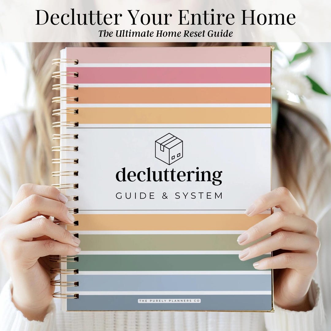 Declutter Worksheet Declutter Planner Insert Declutter Workbook Decluttering Tracker ...