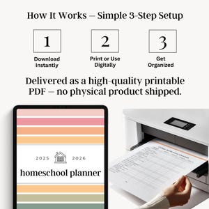 Digital Homeschool Planner Multiple Kids Homeschool Planner 2025-2026 ...