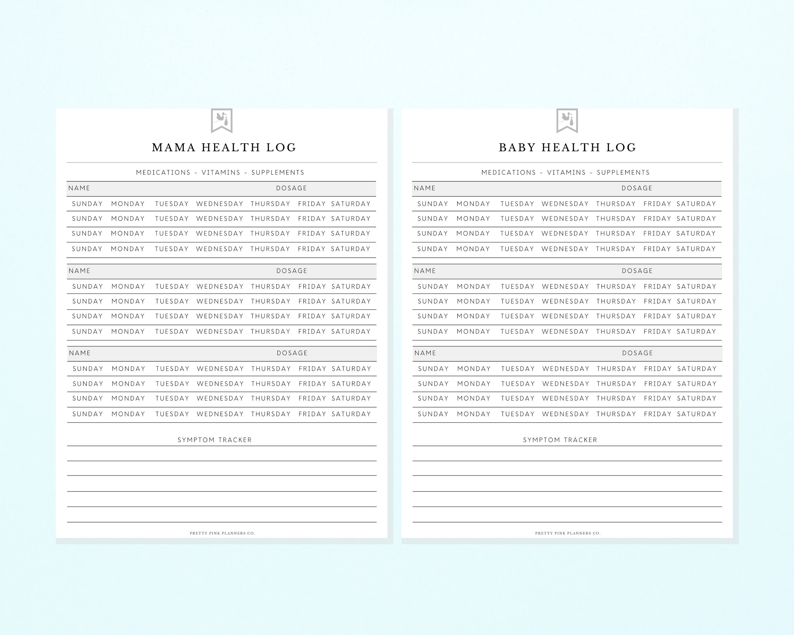 Newborn Planning Kit Baby Planner New Mom Planner Baby - Etsy