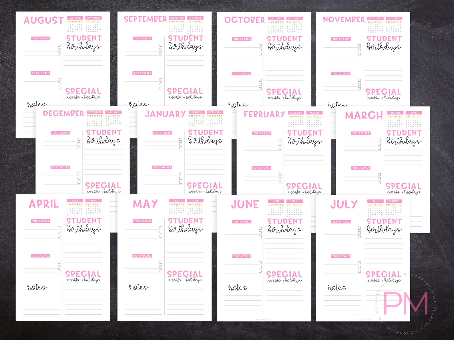 Teacher Planner 2022-2023 Lesson Planner Printable Academic | Etsy