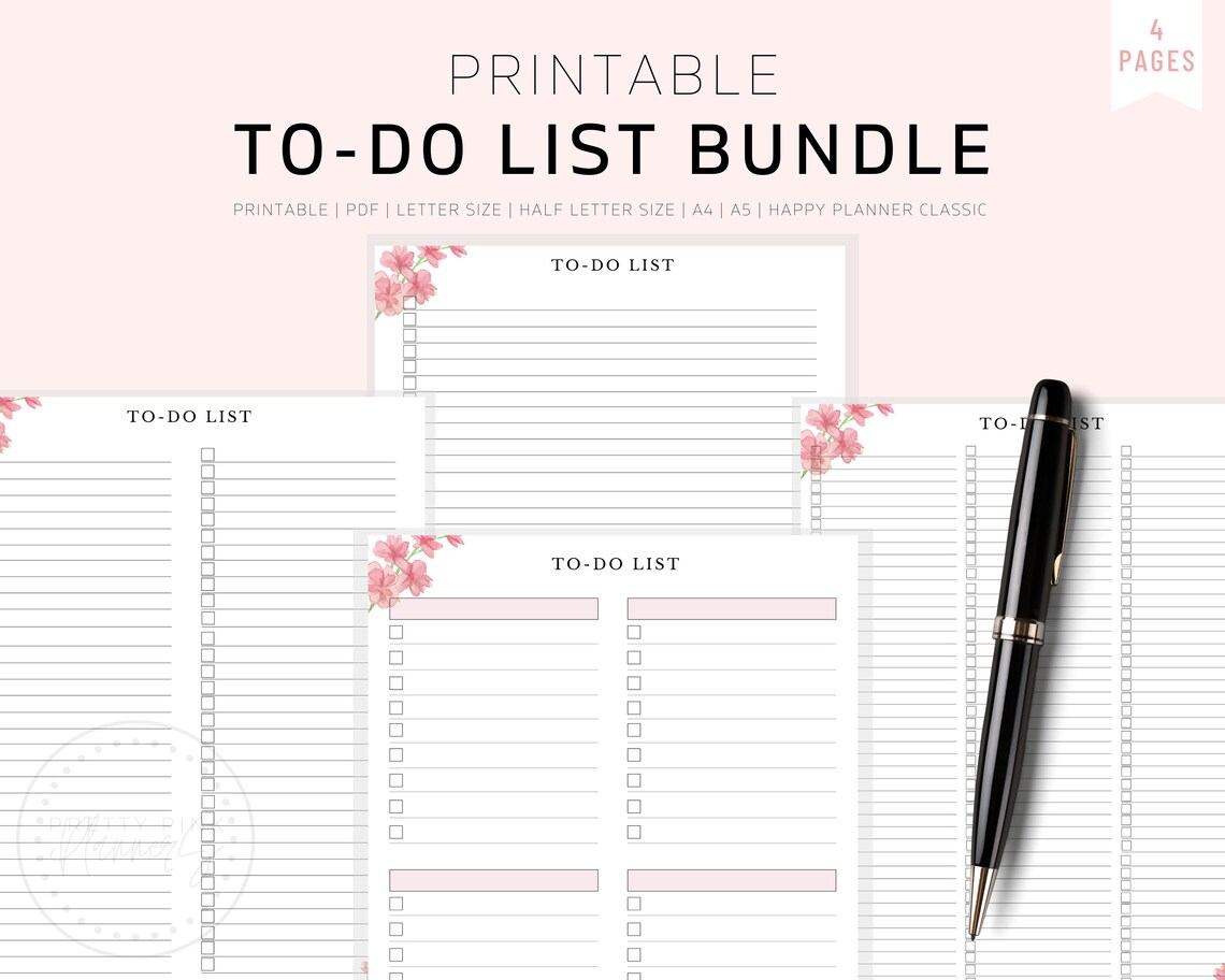 To Do List Pages Daily to Do List to Do List Notebook to Do - Etsy