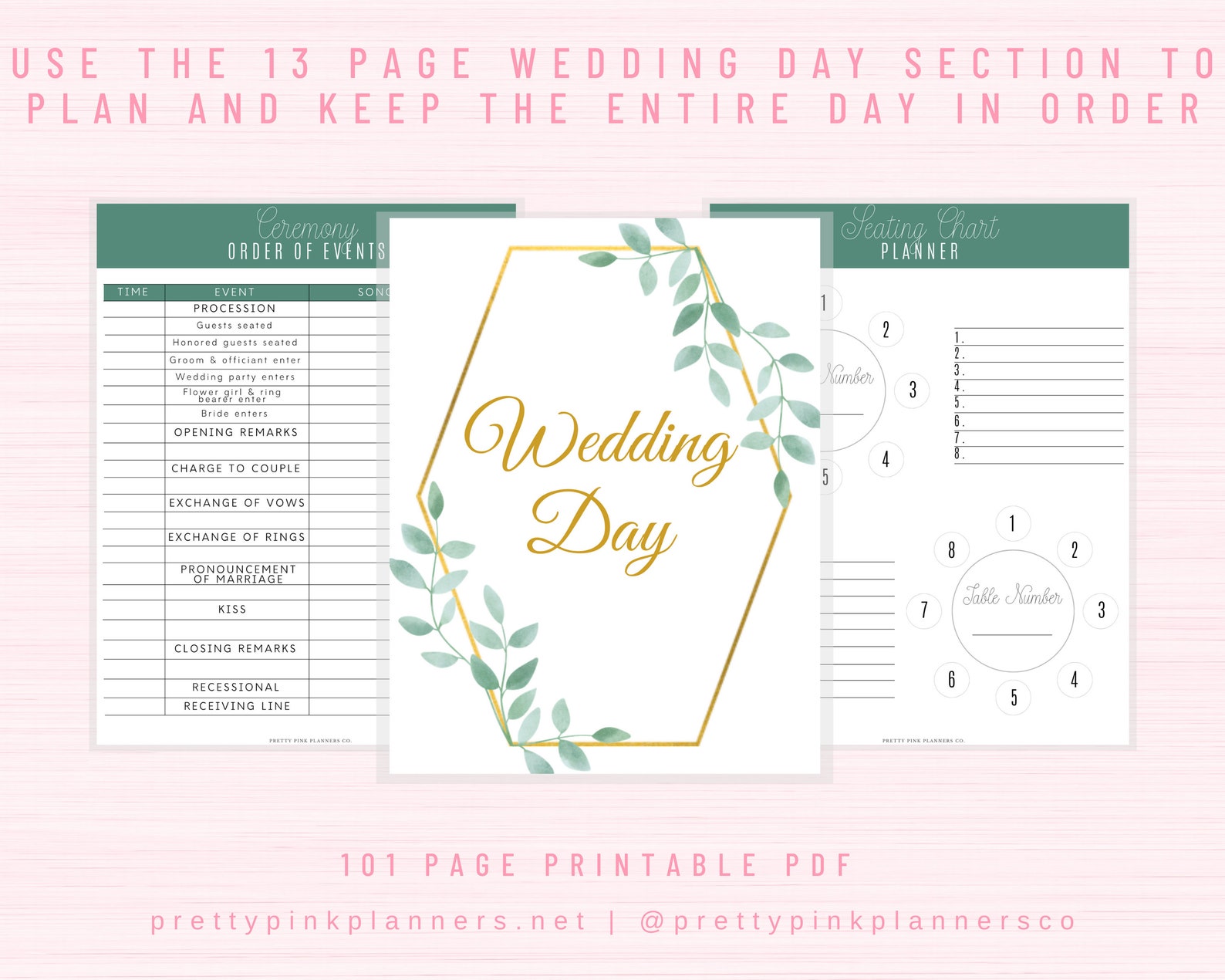 Wedding Planner Printable Printable Wedding Planner Kit - Etsy