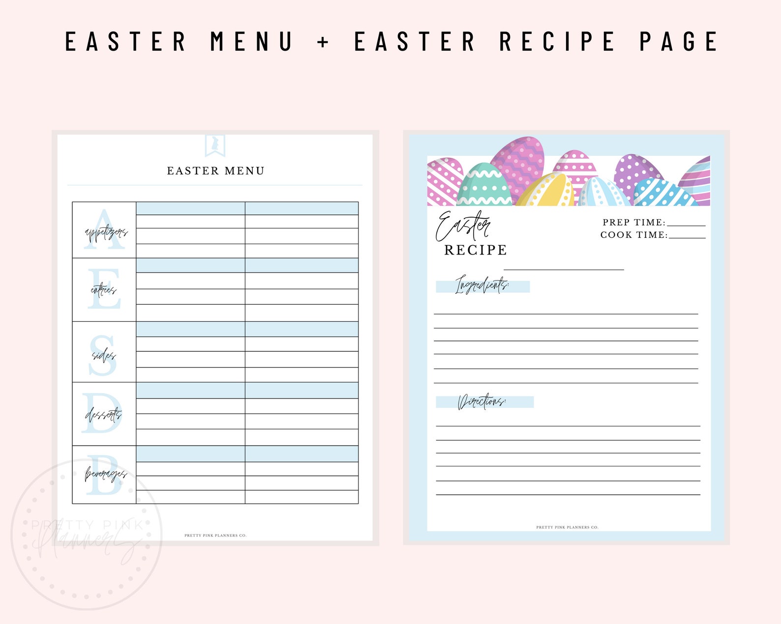 Easter Planner Spring Planner Easter Organizer Easter - Etsy