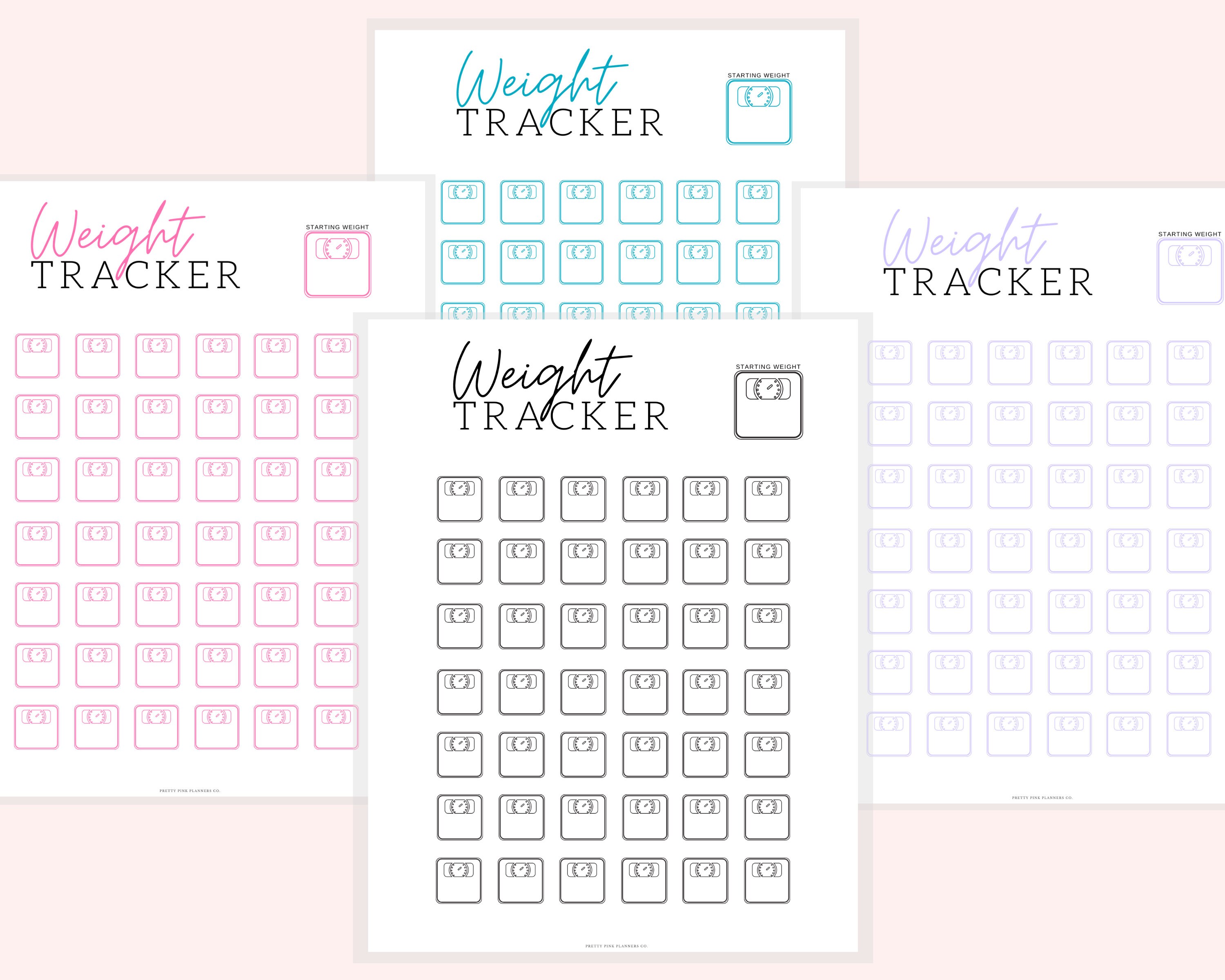 Printable Weight Loss Tracker Journal Digital Weight Loss - Etsy