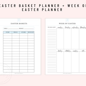 Easter Planner, Spring Planner, Easter Organizer, Easter Printable, Spring Printable, Easter ...